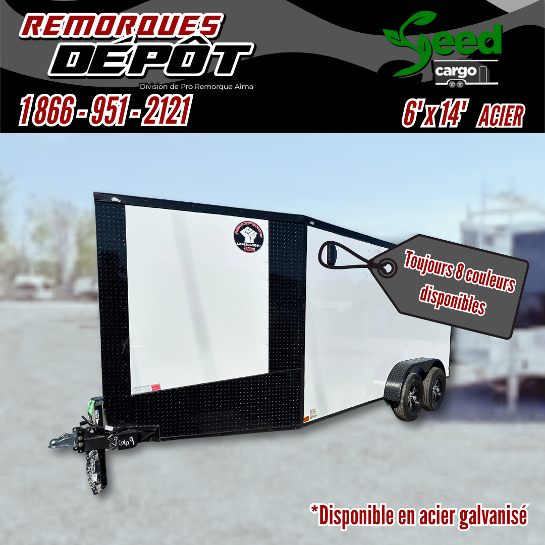 Seed Cargo 6×14 TA2-RP – Remorques Dépôt