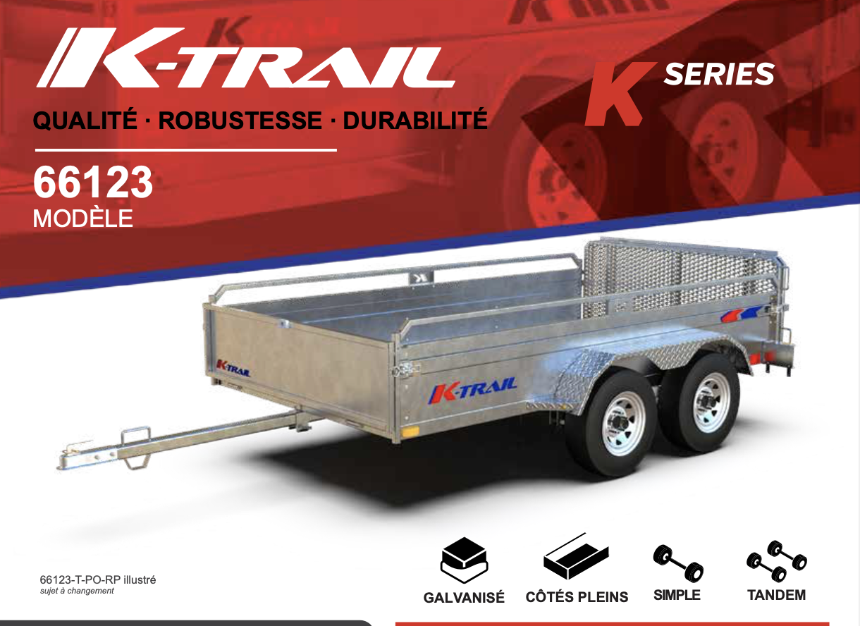 K-Trail 66123-T-PO-RP – Remorques Dépôt